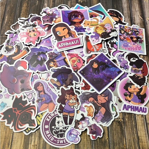 N/A | Design | 5for Youtuber Aphmau Kawaii Minecraft 60 Sticker Pack ...